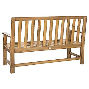 Safavieh Patio Collection Edwin Adirondack Acacia Wood Bench