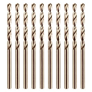 Cobalt Drill Bit Set, M35 Twist HSS Drill Bits Straight Shank, 2mm High Speed Steel Drill Bits for Drilling in Hard Metal, Stainless Steel, Cast Iron (3mm)