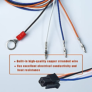 Tow Mirrors Wiring Harness Compatible with Chevrolet Chevy Silverado GMC Sierra 1500 2500 HD 2014-2018 Cargo Lights Running Lights Turn 2Pcs