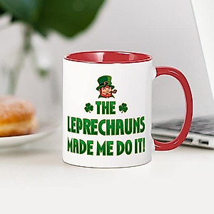 CafePress The Leprechauns Made Me Do It Mug Ceramic Coffee Mug, Tea Cup 11 oz