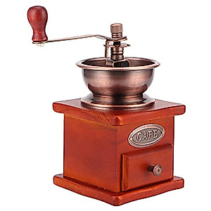 QANYEGN Coffee Grinder, Washable Mini Hand Crank Coffee Bean Grinding, Manual Grinder Machine for Home Office