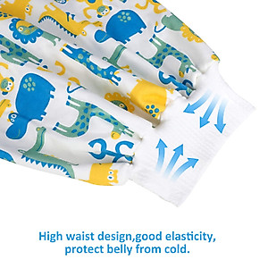 MooMoo Baby 2 Packs Waterproof Diaper Skirt for Potty Training Baby Comfy Diaper Short for Boys and Girls Night Time