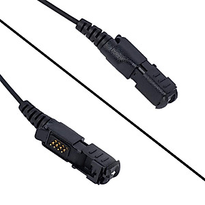 XPR3300e Earpiece,D Shape Earpiece Headset Mic PTT for Motorola XPR3300e XPR3500 XPR3500e XPR3000 XPR3300 walkie Talkie 2 Way Radio