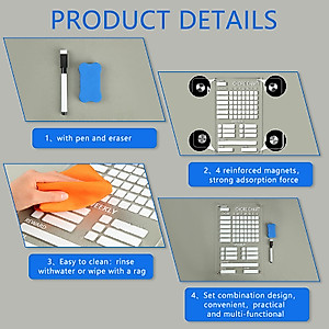 Seajan Acrylic Chore Chart for Kids Magnetic Clear Chore Chart for Fridge Acrylic Dry Erase Calendar Board Weekly Reward Chores Chart with Marker and Eraser for Kids(Delicate, 14 x 9 Inch)