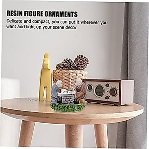 Balacoo 8 Pcs Resin Figures Cars Toys Miniature Fairies Garden Figure Sand Garden Accessories Figurines Micro Landscape Decorations Character Figure Miniature Man Fairy Garden Aquarium