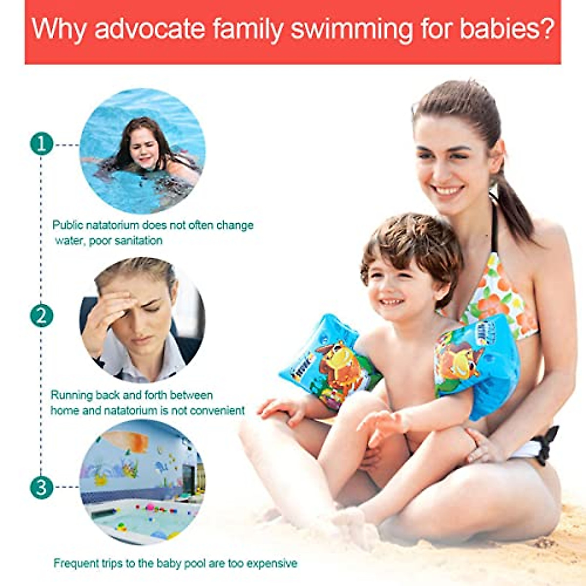 A2B Inflatable Pool Large Outdoor Swimming Pool Printing Paddling Pool for Kids 3-Layers Inflatable Swimming Pool for Backyard Garden Summer Water Party (82.6 x 55 x 25.5 inch) A2B(Printed 1.8m)