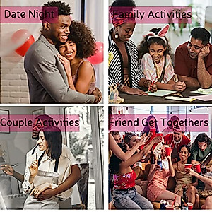 2 Pack Paint and Sip Canvas Painting Kit Pre Drawn Canvas for Painting for adults Stretched Canvas Couples Games Date Night Lock Key Paint Party Supplies Favor (8x10)