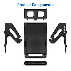 Trohestar Thermal Label Holder for Rolls and Fanfold Labels Work with Desktop Label Printer (Black)