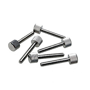 M3 x 10mm Thumb Screws Plain Type Metric (Thread Dia. 3.0mm) Knurled Head,10 Piece