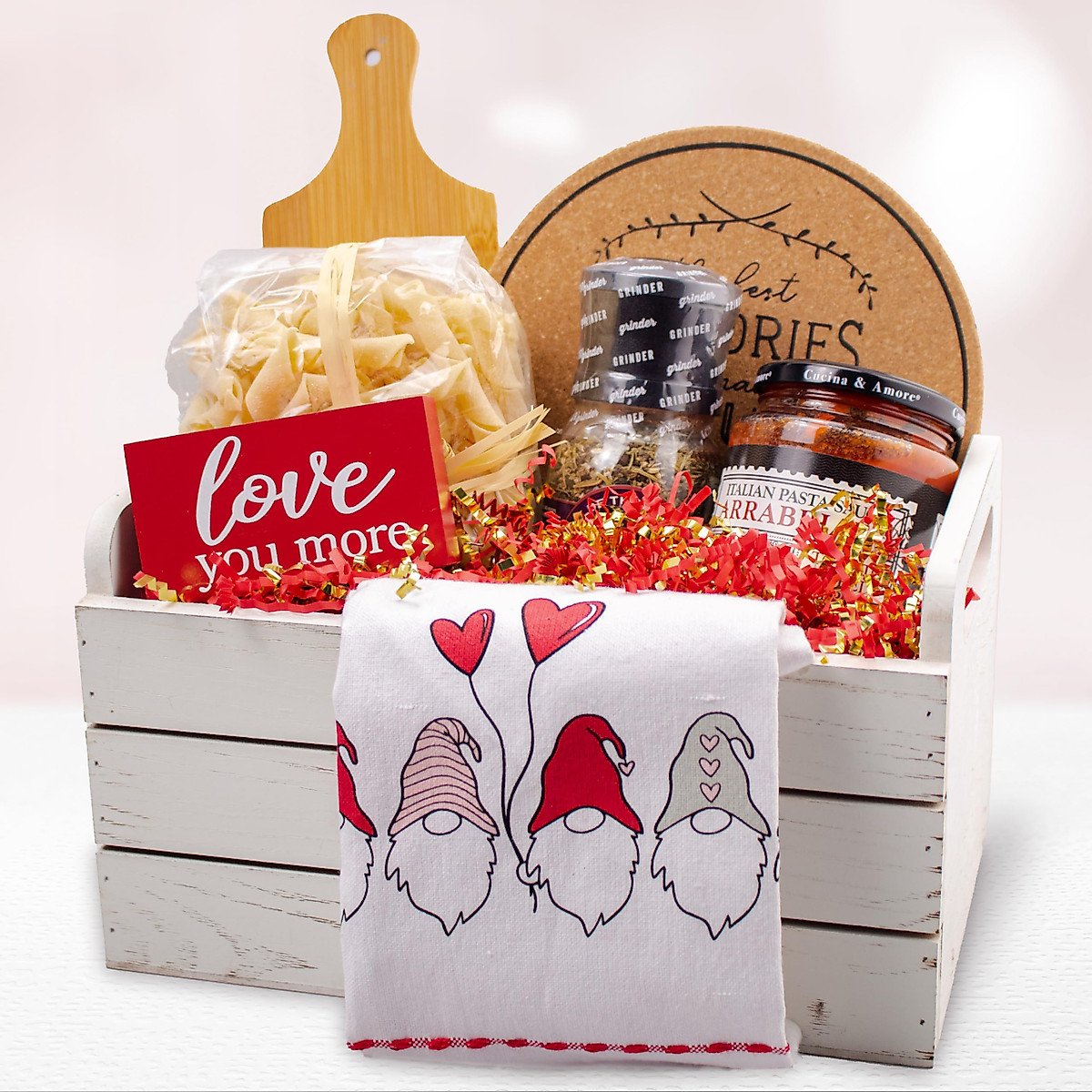 MagicWater Supply Crinkle Cut Paper Shred Filler (1 LB) for Gift Wrapping & Basket Filling - Red & Gold