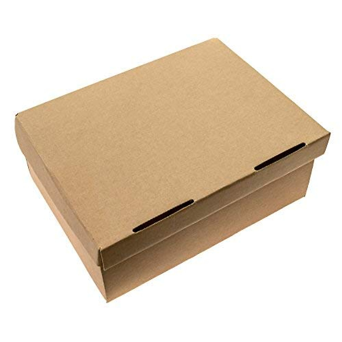 SHOE BOXES - 10 PACK - 12.5" x 9" x 5", HEAVY DUTY One-Piece Design With Lid
