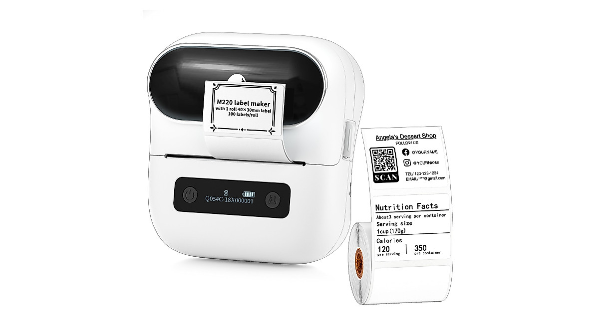 Itari Label Maker Thermal Label Printer, M220 Bluetooth Wireless ...