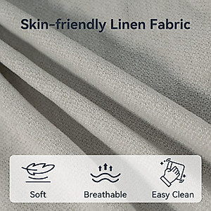 Cozysnooze 65.4" Loveseat Sofa,Memory Foam Futon Sofa Couch Sleeper,Linen Fabric Upholstered 2-Seat Sofa for Living Room,Apartment,Bedroom,Office,Grey