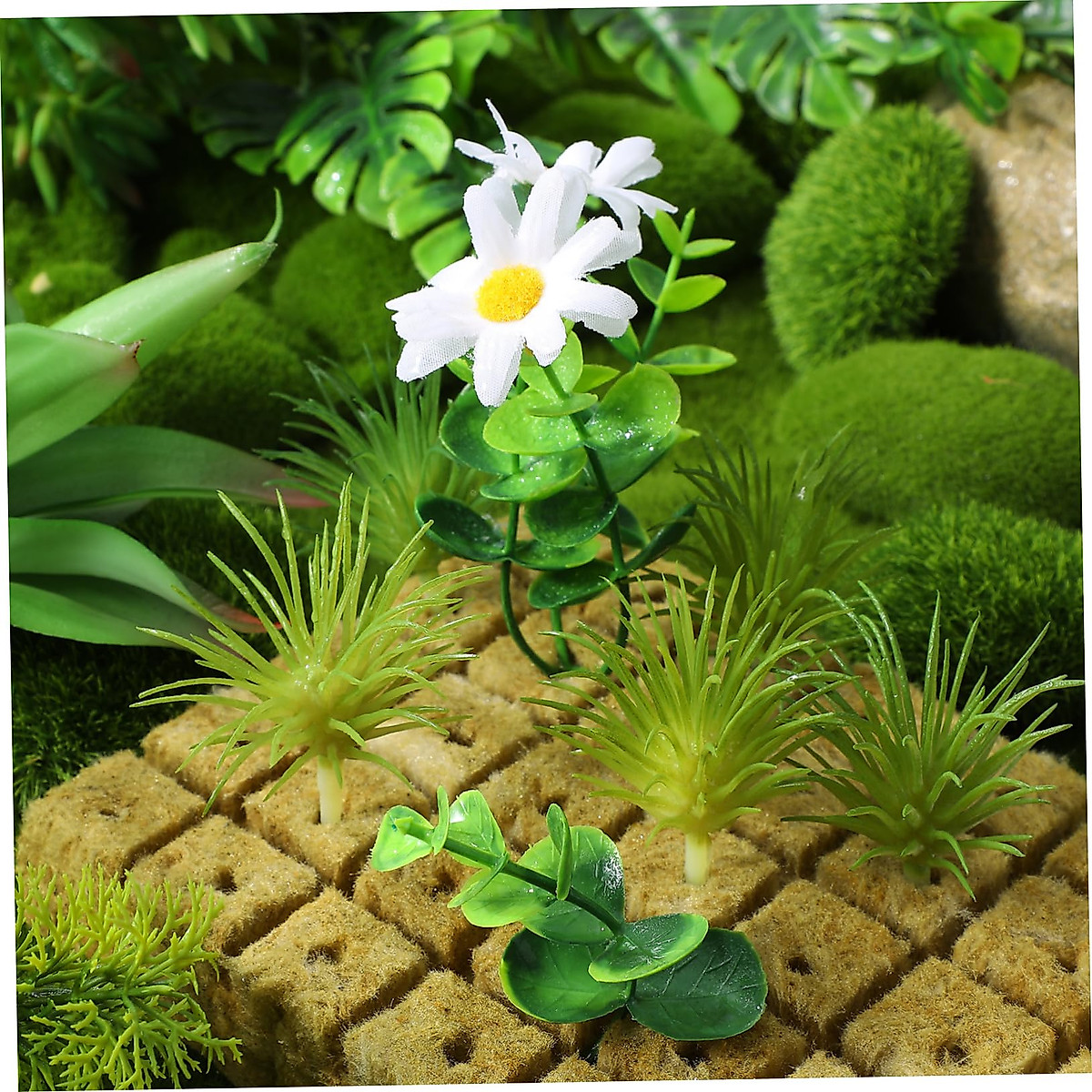 Yardwe 500 Pcs Gardenrock Woolasbestos Starter Plugs Starter Cubes Plant Propagation Plug Grow Flower Plugs Lawn Care Plant Fertilizer Plugs Plant Soil Blocks Compression