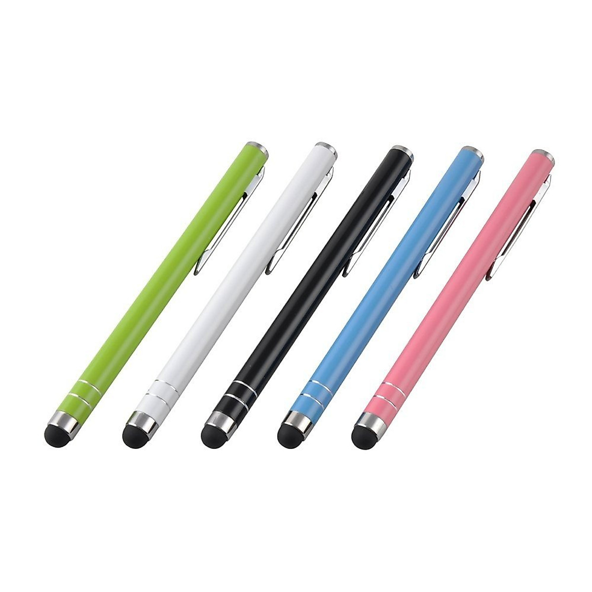 Stylus pens for touch screens iPhone iPad tablet Android smartphones and Capacitive devices, 10 Colors, iBart