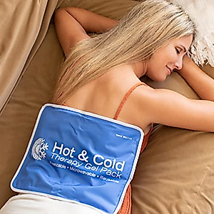 Roscoe Medical Gel Ice Packs Reusable and Cold Packs for Injuries Reusable, Shoulder Ice Pack, Knee Ice Pack, Hot and Cold Pack, Ice Pack for Back, 11 x 14 Inches, Large Ice Pack