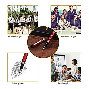 TEPENAR Writing Pen Set with Gift Box - Elegant Nice Black Ink Ballpoint Pen for Journal Signature Executive Business Office