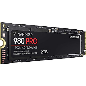 980 PRO SSD 2TB PCIe NVMe Gen 4 Gaming M.2 Internal Solid State Hard Drive Memory Card, Maximum Speed, Thermal Control, MZ-V8P2T0B