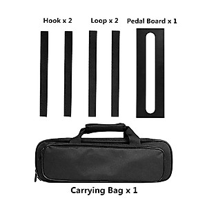 SOYAN Mini Guitar Pedal Board 15.7" x 4.9" with Carry Bag (SPB-16)