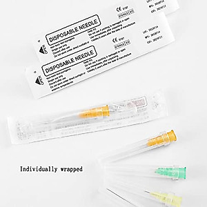 PENACUL 30 Gauge 1/2 Inch 13mm Sterile Disposable Needle,Pack of 100