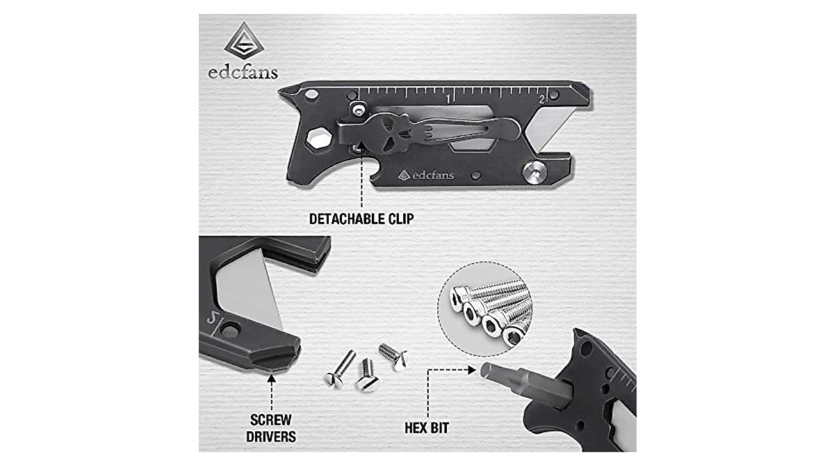 edcfans Utility Knife Multitool Keychain for Every Task