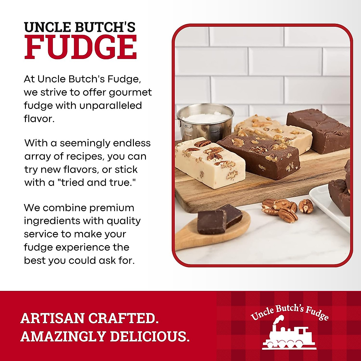 Uncle Butch's Fudge - Creamy and Smooth Unicorn Cotton Candy - Delicious and Decadent Handcrafted Fudge (16oz)