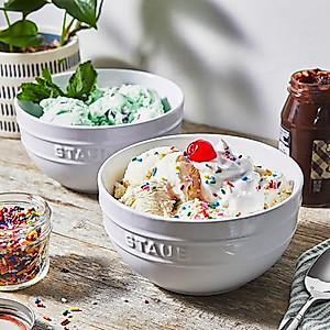 STAUB Ceramics Universal Bowl Set, 6.5-inch, White