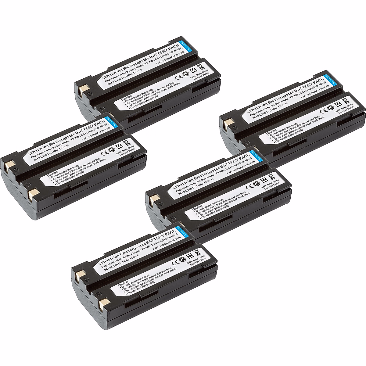 Trimble 54344 2-Way Radio Combo-Pack Includes: 5 x EM-BLI-TRB3 Batteries