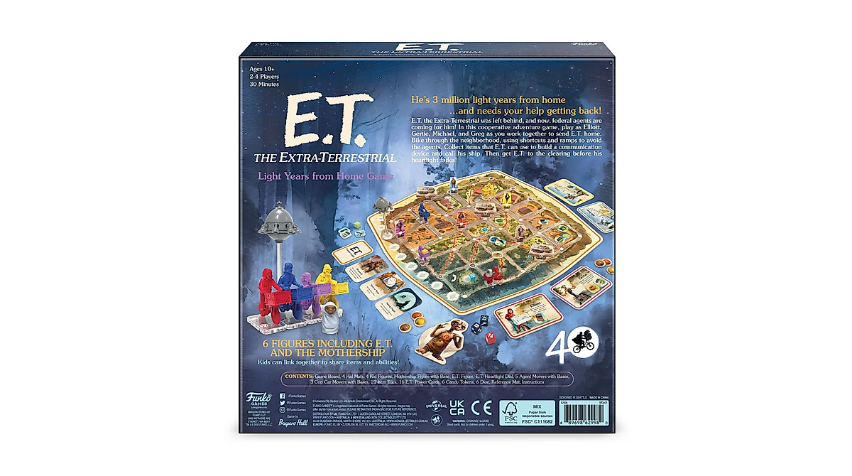 E.T. Cooperative Board Game for Family Fun