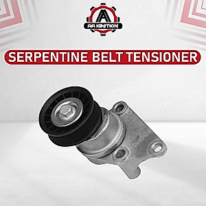 Automatic Serpentine Belt Tensioner Pulley Assembly - Replaces 38158, 88929140 - Compatible with Chevy, GMC & Other GM Vehicles - Avalanche, Silverado, Trailblazer, Sierra, Tahoe, Yukon, Escalade