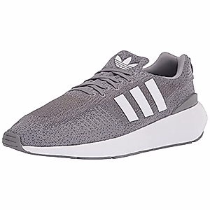 adidas Men's Swift Run 22 Sneaker, Grey/White/Grey, 10