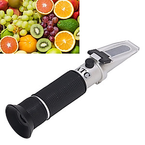 Brix Meter Refractometer, ATC Sugar Refractometer Tester 0‑32% Wear Proof for Factory
