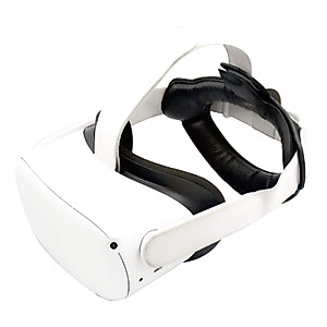 Headset Strap Pad Replacement for Elite Strap Compatible with Quest 2 (Black)