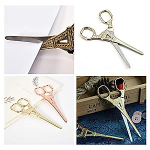 Gold Scissors and Letter Opener Set - Scissors and 2 Letter Openers, Luxury Set of Gold Office Supplies & Desk Accessories