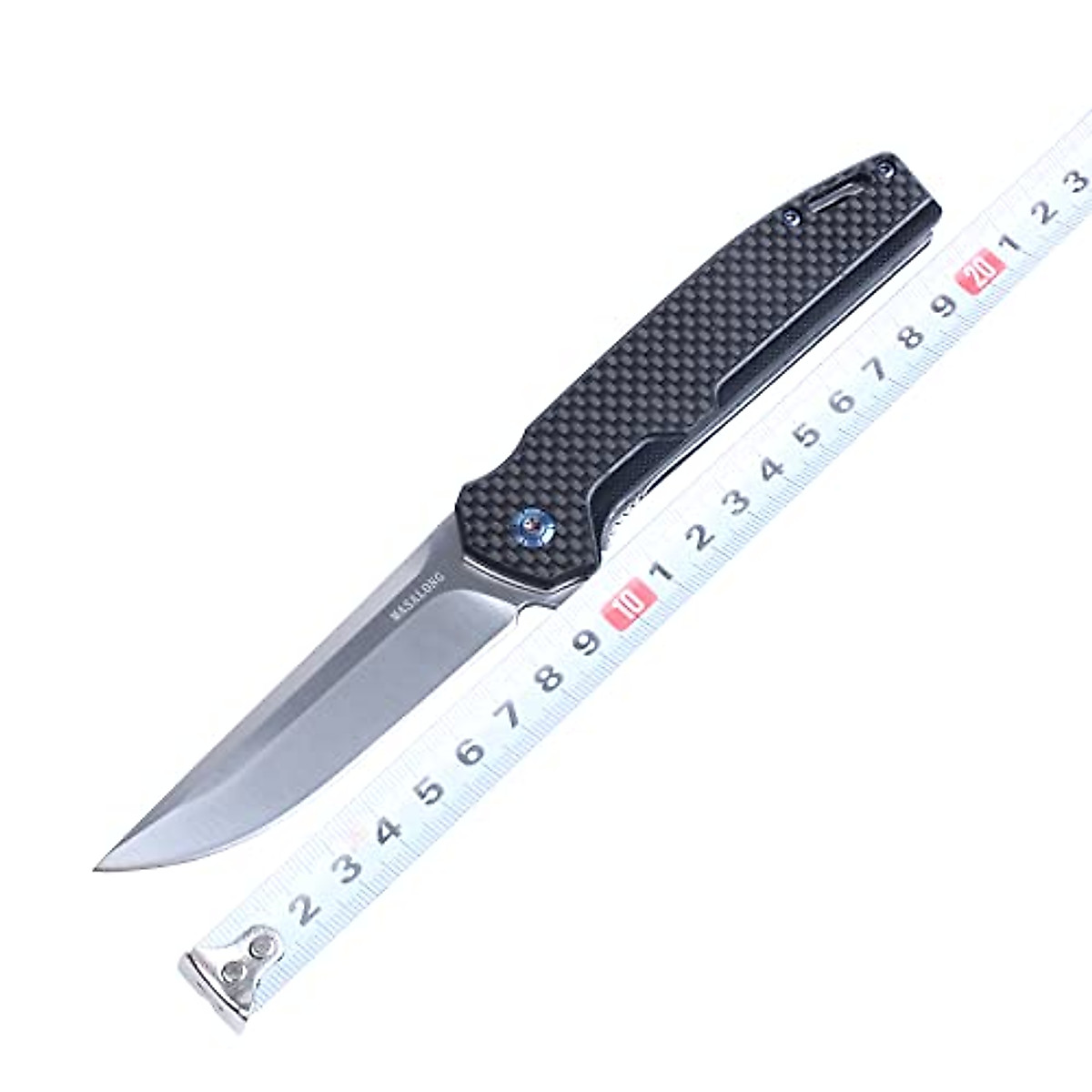 MASALONG pocket Folding Knife Kni243 7cr17 Blade With carbon fiber G10 Handle For Outdoor Portable Home Practical