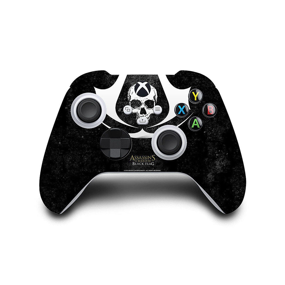 Head Case Designs Officially Licensed Assassin's Creed Grunge Black Flag Logos Vinyl Sticker Gaming Skin Decal Cover Compatible With Xbox Series S Console and Controller Bundle