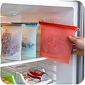 Reusable Silicone Food Bag Storage, 4 Packs