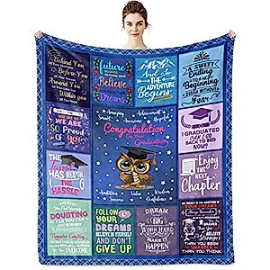 Graduation Gifts, Graduation Gifts for Her, 2023 Graduation Gifts, College Graduation Gifts for Her Blanket 50"X60", graduation gift for Him, High School PHD Bachelors Masters Degree Graduation Gifts
