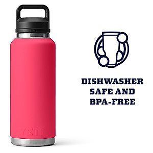 YETI Rambler 46 oz Bottle Retired Color, Vacuum Insulated, Stainless Steel with Chug Cap, Bimini Pink