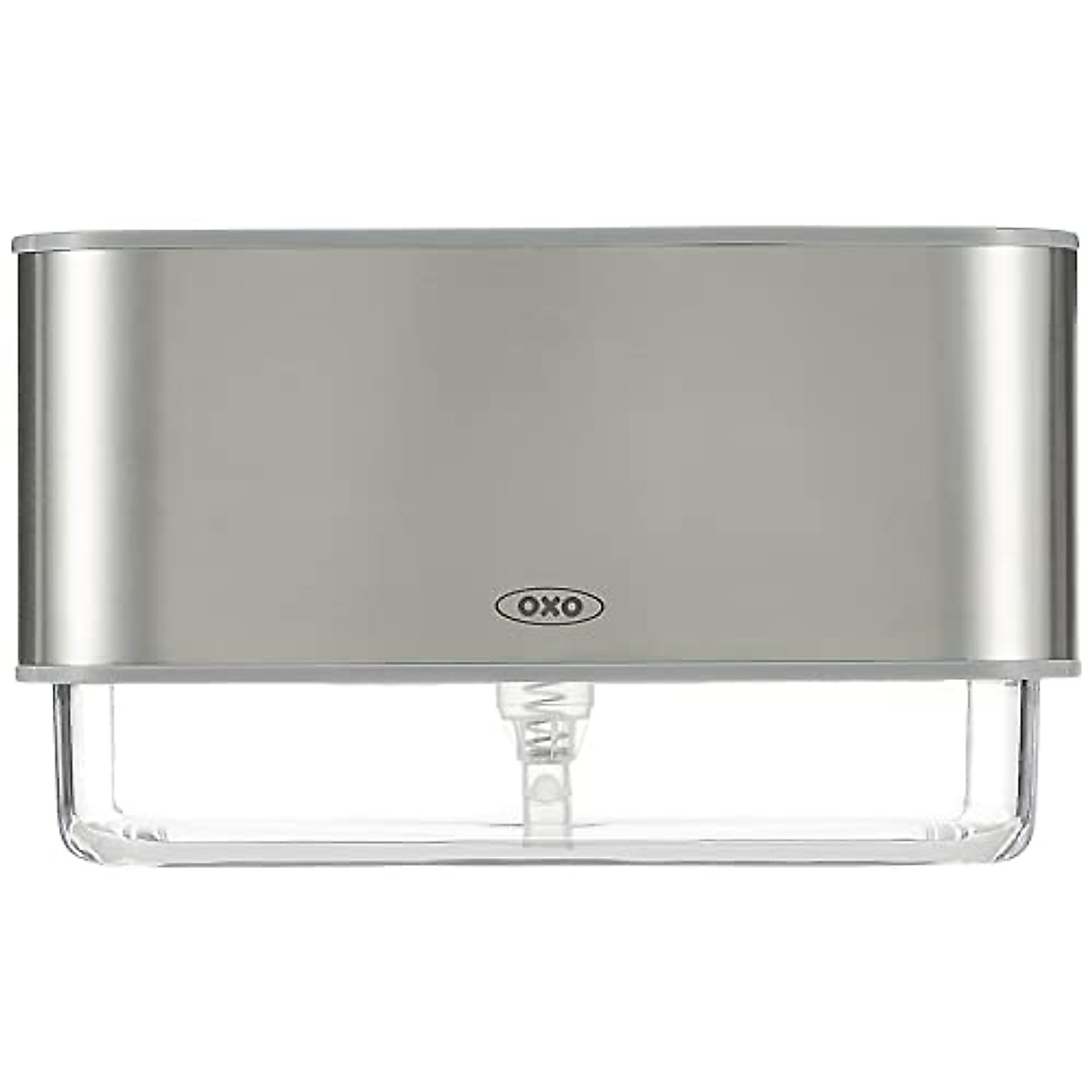 OXO Good Grips Stainless Steel Soap Dispensing Sponge Holder - Clear, One Size & Good Grips SimplyTear Paper Towel Holder - Stainless Steel