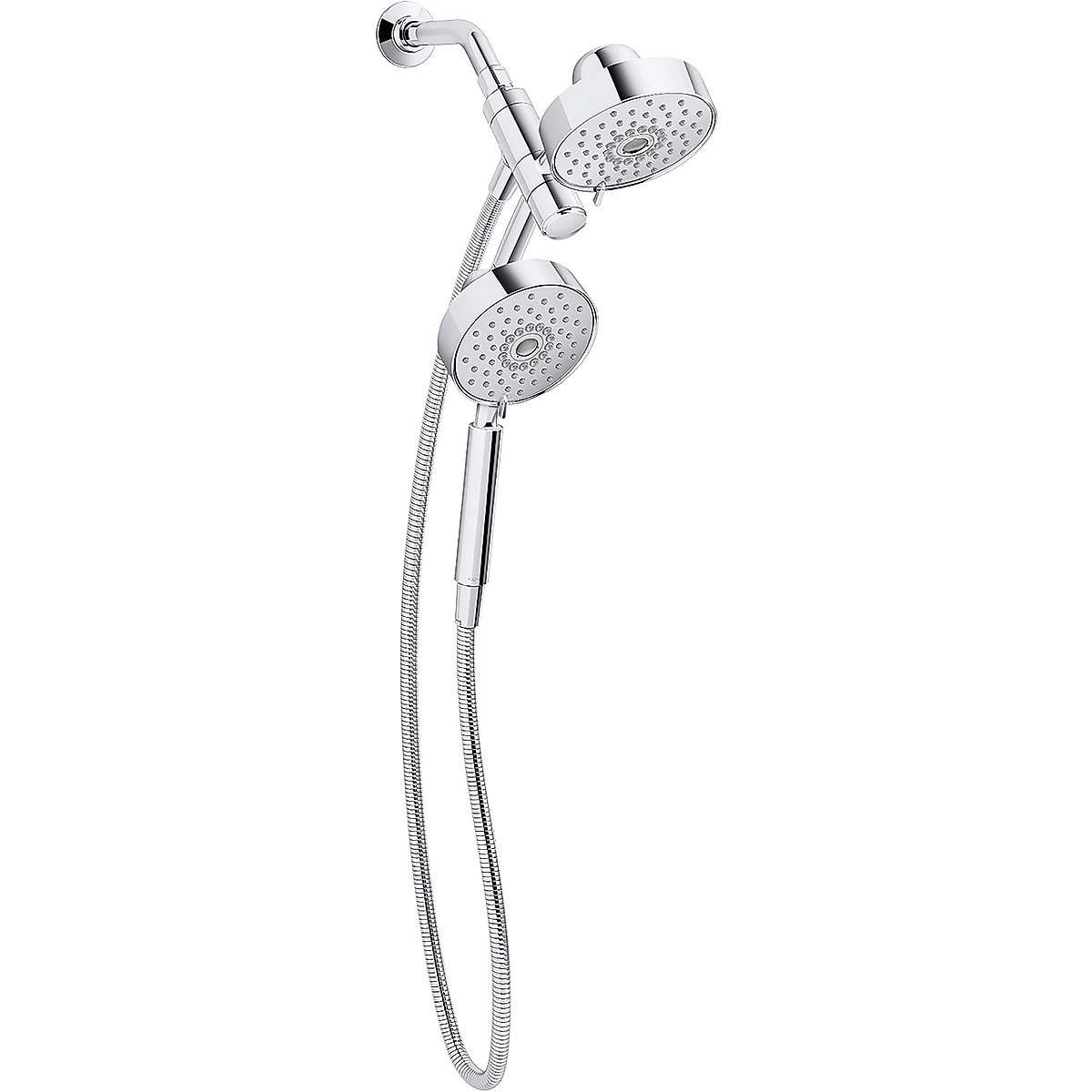 KOHLER 23219-CP Purist 2-in-1 Multifunction Shower Combo Kit, Rotating Showerhead with Handheld Shower Head, 2.5 GPM, Polished Chrome