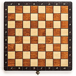 Husaria Magnetic Wooden Portable Travel Chess Game Set - 11"