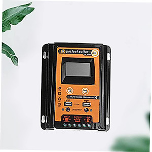 Happyyami 2pcs Solar Regulator Charge Controller Solar Charge Controller Solar Controller 12v Solar Lithium Battery Generator Solar Charge Regulator Dynamo dyna-GRO Charging Pack 50a USB