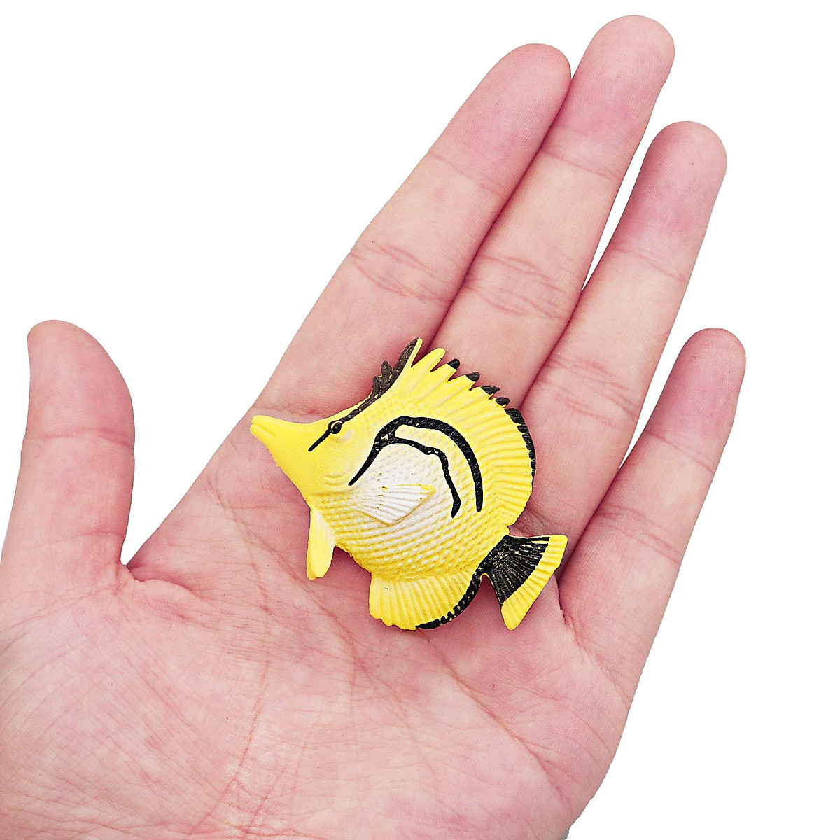 HAPTIME 12PCS Tropical Fish Toys Set, Pastic Cute Sea Life Creatures Learning Educational Toy Party Favors & Christmas Gifts for Boys, Girls, Kids