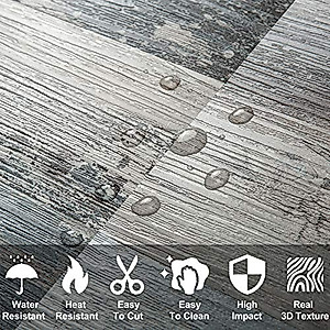 AULIGET 100 Piece Peel and Stick Backsplash PVC Tile, 3 Inch x 6 Inch Rustic Brick Stick on Tiles for Backsplash Kitchen, Bathroom, Laundry Room, Camper, Fireplace