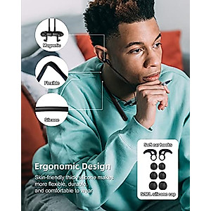 iFory Bluetooth Neckband Headphones, Wireless Bluetooth 5.3 Magnetic Earphones with HiFi Headsets, Sports Waterproof Earphones with Durability, Noise Cancelling with Mic for Gym Workout 18h Playtime