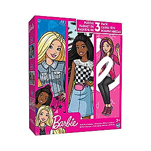 Barbie - 3 in 1 Jigsaw Puzzles for Kids. Great Birthday & Educational Gifts for Boys and Girls. Colorful Pieces Fit Together Perfectly. Great Preschool Aged Learning Gift.