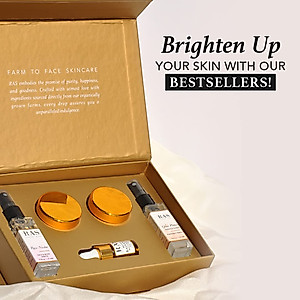 Quick Glow Kit, Hydrating Essence Toner, Exfoliating Face Cleanser, 24K Gold Face Elixir, Face Gel Serum, Face & Body Toner | Smoothens & Softens Skin, Deep Cleanser | Set of 5 - RAS LUXURY OILS