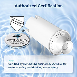 3-Pack Water Filter Replacements for Brita Water Pitchers and Dispensers, NSF 53&42 Certified to Reduce Cadmium, Mercury, Copper, Zinc, BPA free, Lasts 2 Months or 40 Gallons