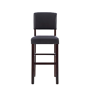Linon Monaco Stool 30" Espresso